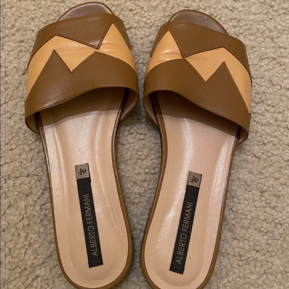 Alberto Fermani Corolla Slides - Pattern -Neutral San… - Gem